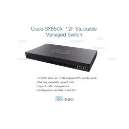 Cisco 550X Series SX550X-12F - switch - 12 ports - Managed - rack ...