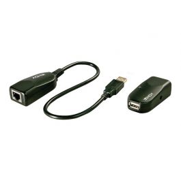 LINDY USB 2.0 CAT5 Extender (Transmitter and Receiver units) - USB ...
