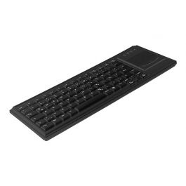 INDUSTRY 4.0 COMPACT ULTRAFLAT TOUCHPAD KEYBOARD PS2 BLACK | Converge UK