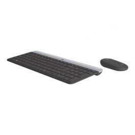 Logitech Slim Wireless Combo MK470 - keyboard and mouse set - AZERTY ...