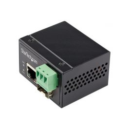 StarTech.com Industrial Fiber to Ethernet Media Converter, 100Mbps SFP ...