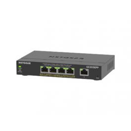 NETGEAR Plus GS305EPP - Switch - smart - 5 x 10/100/1000 (4 PoE+ ...