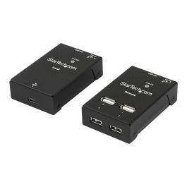 StarTech.com 4-Port USB 2.0 Extender - 165ft (50m) USB Over Cat5/Cat6 ...