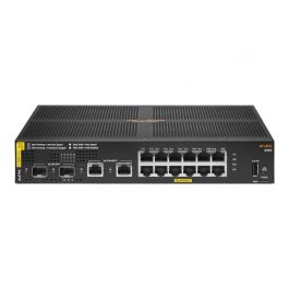 HPE Aruba 6100 12G Class4 PoE 2G/2SFP+ 139W Switch - switch - 16 ports ...