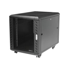 StarTech.com 12U AV Rack Cabinet - Network Rack with Glass Door - 19 ...