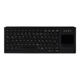 INDUSTRY 4.0 COMPACT ULTRAFLAT TOUCHPAD KEYBOARD PS2 BLACK | Converge UK