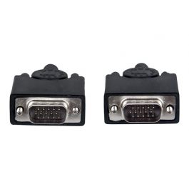 Manhattan VGA Monitor Cable (with Ferrite Cores), 20m, Black, Male to ...